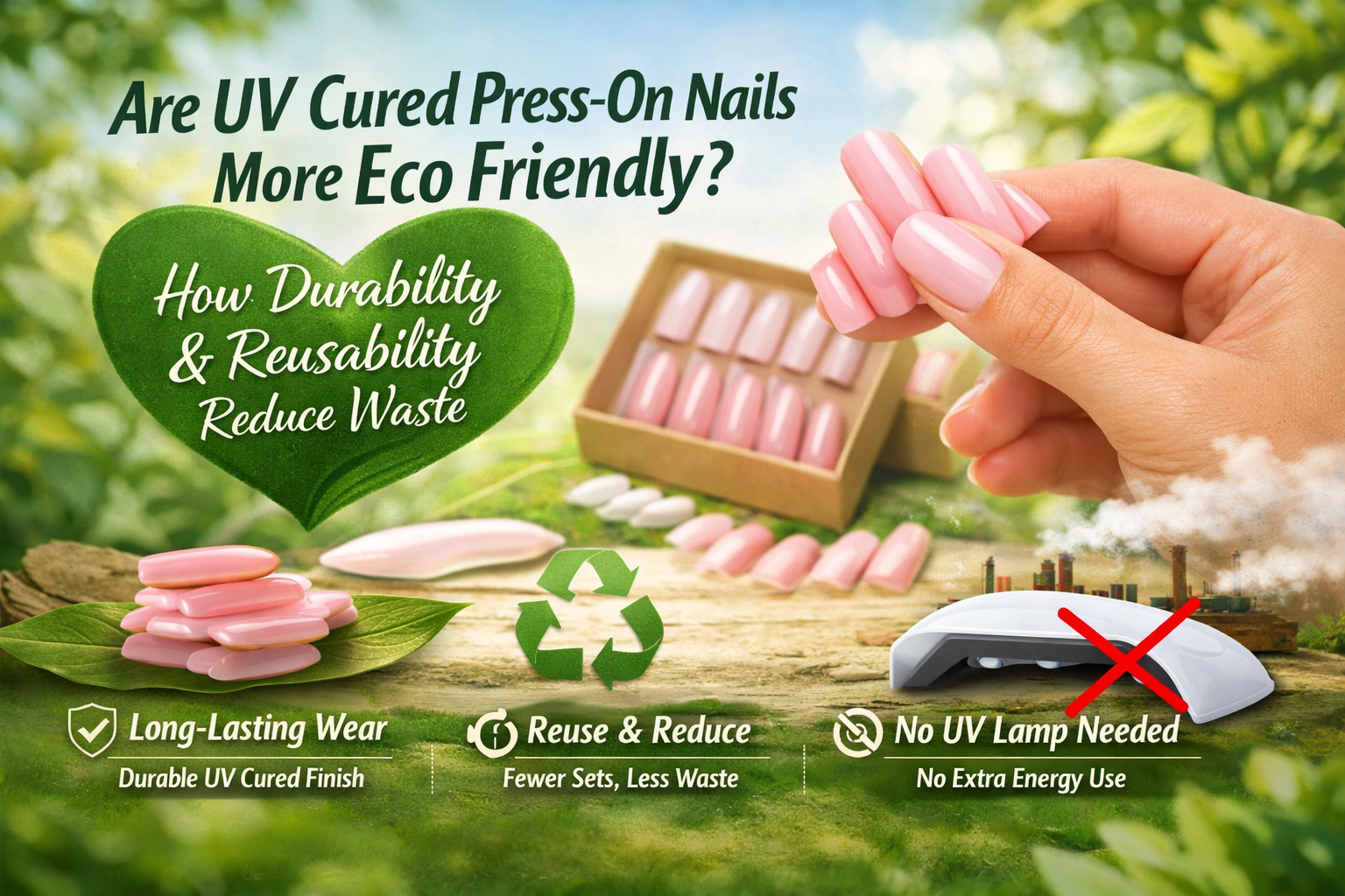 Are UV Cured Press On Nails More Eco Friendly How Durability and Reusa ...